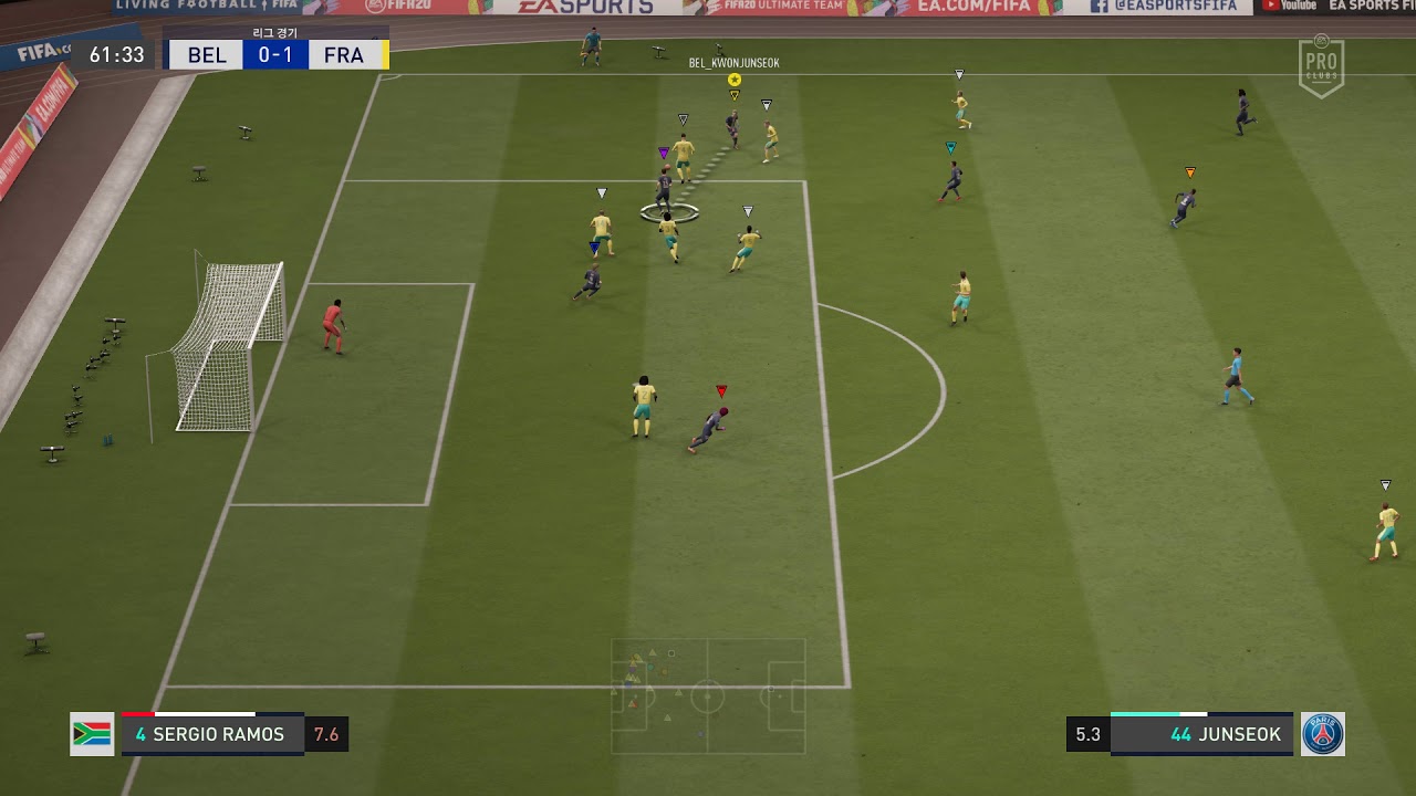 FIFA20(PC) PRO CLUB 2020.03.12 BEL 1 - 2 FRA - YouTube
