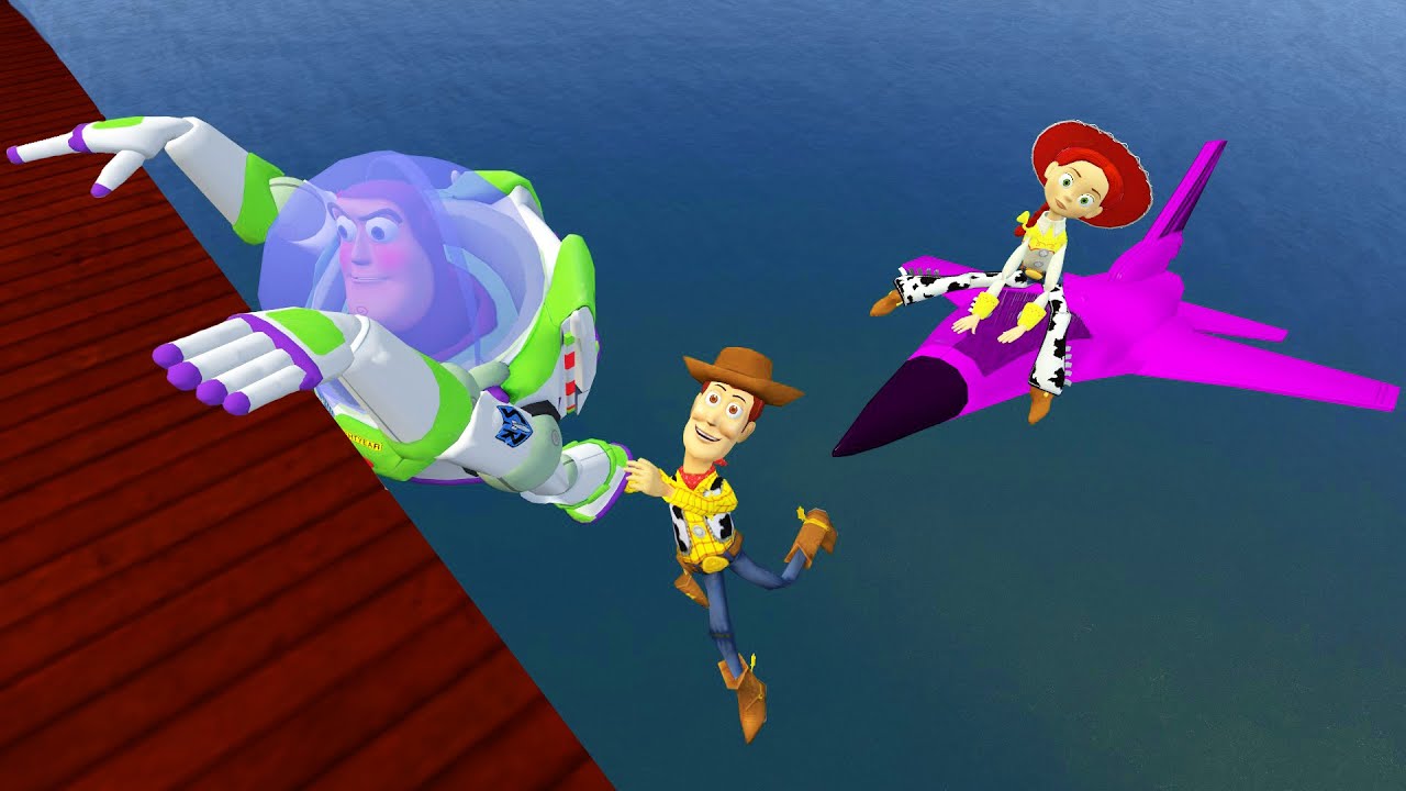 Gmod Ragdolls [Woody, Buzz, Jessie from Toy Story] vol.10 - YouTube