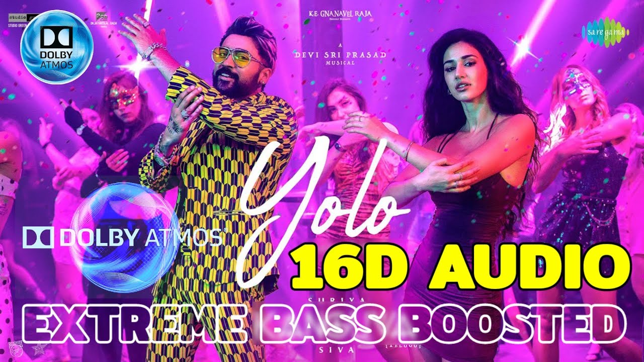 YOLO 16D AUDIO BASS BOOSTED|8D SONGS TELUGU|TELUGU 8D SONGS|NEW 8D ...