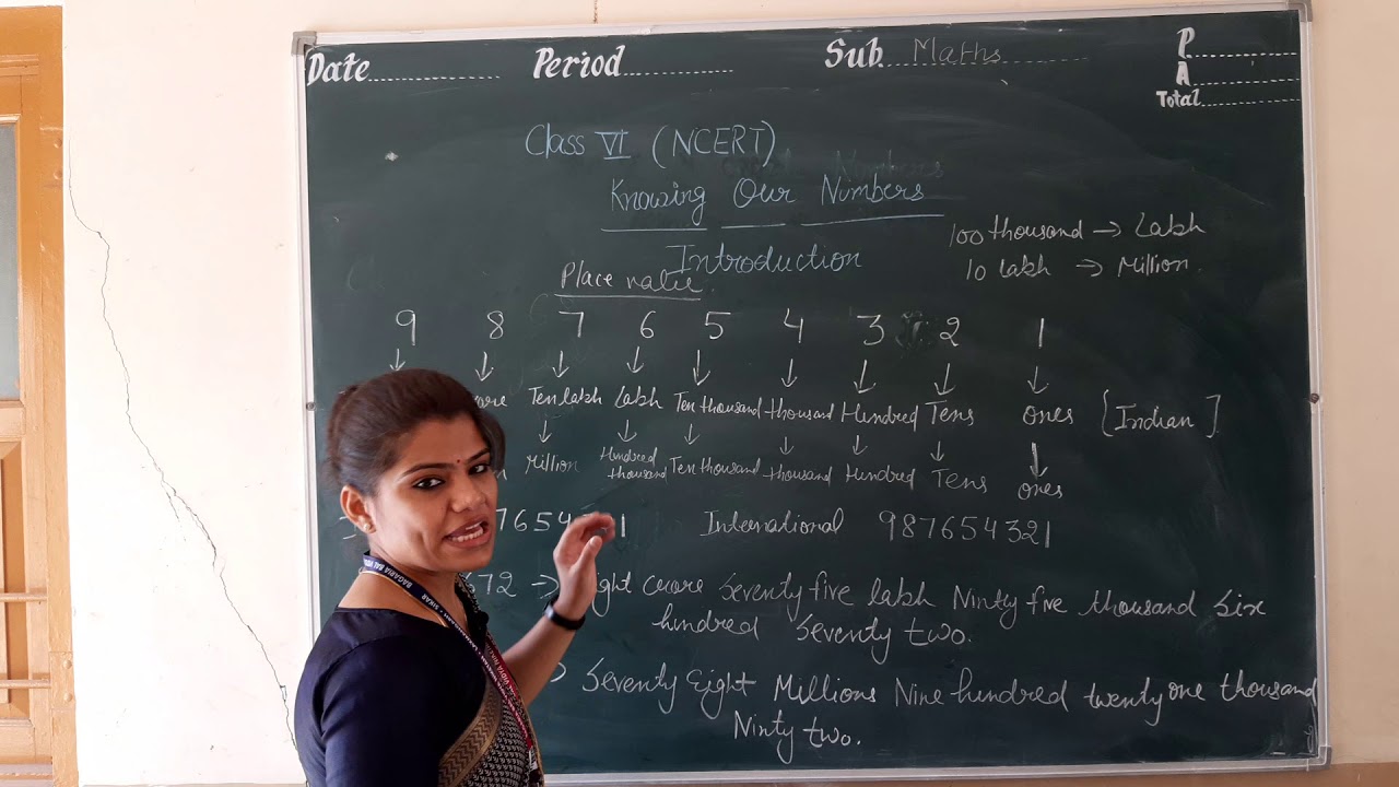 Class:VI: maths: introduction: chapter 1: knowing our numbers - YouTube