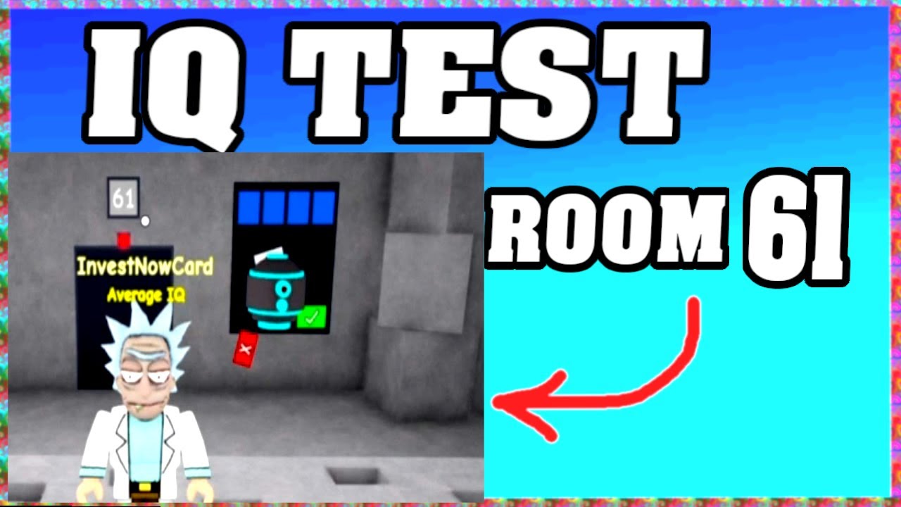 ROOM 61 IQ TEST Roblox Walkthrough 🧠 [Full Guide English] - YouTube