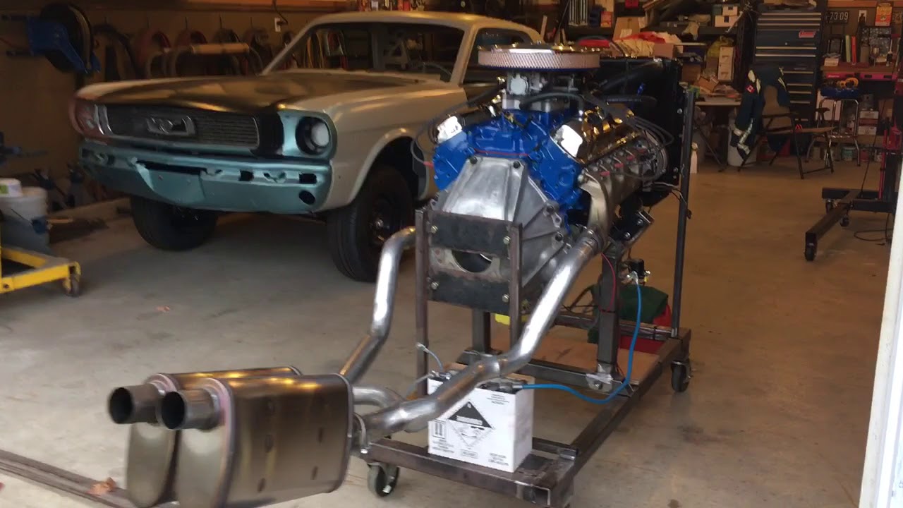 66 Mustang rebuilt 289 - YouTube