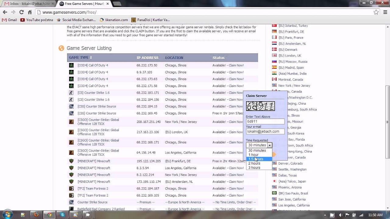 Counter Strike 1.6 Server Besplatno / Free counter-strike etc servers ...