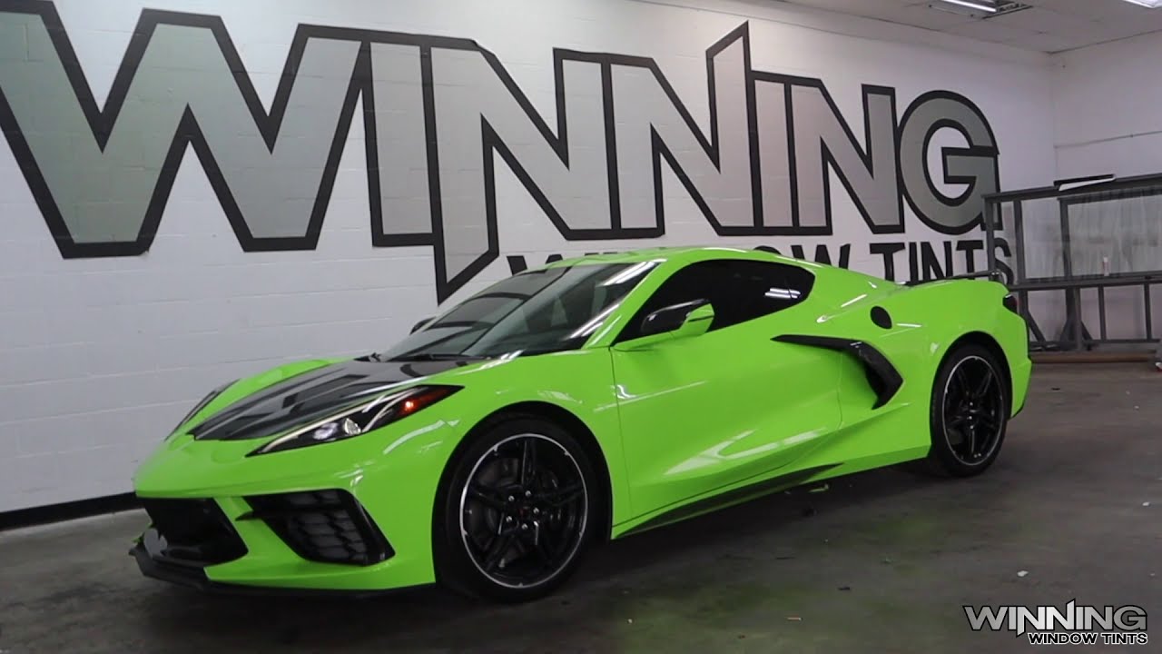 Wrapping a 2020 C8 Corvette - YouTube