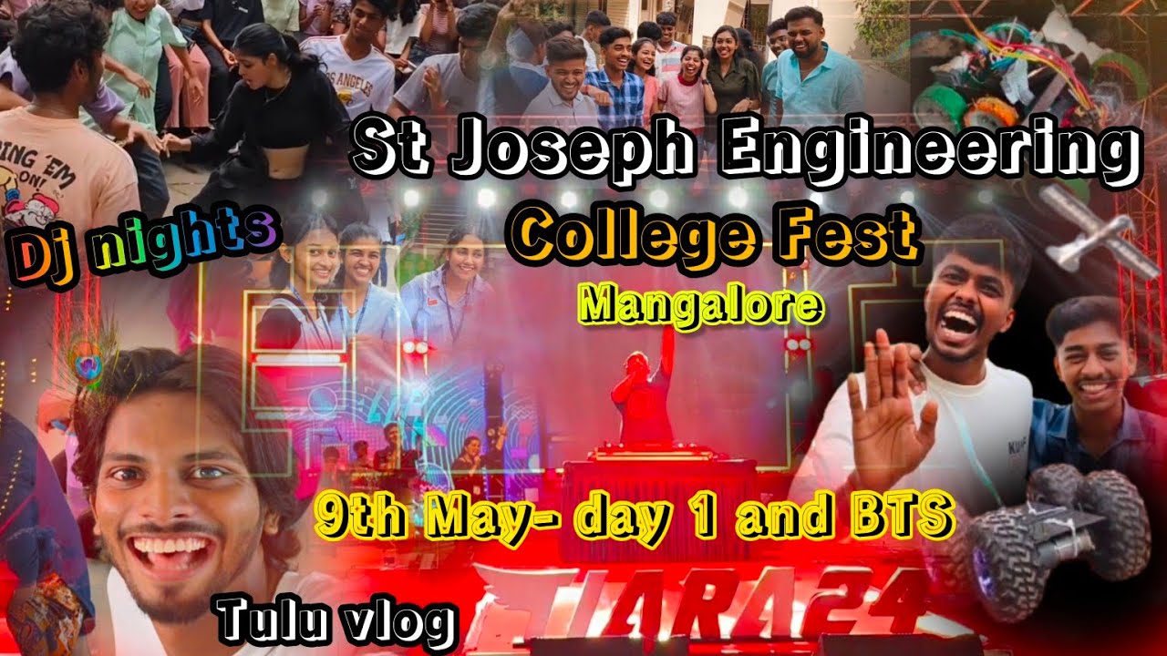 Tiara'24 BTS and day1 @StJosephEngineeringCollege | college fest ...