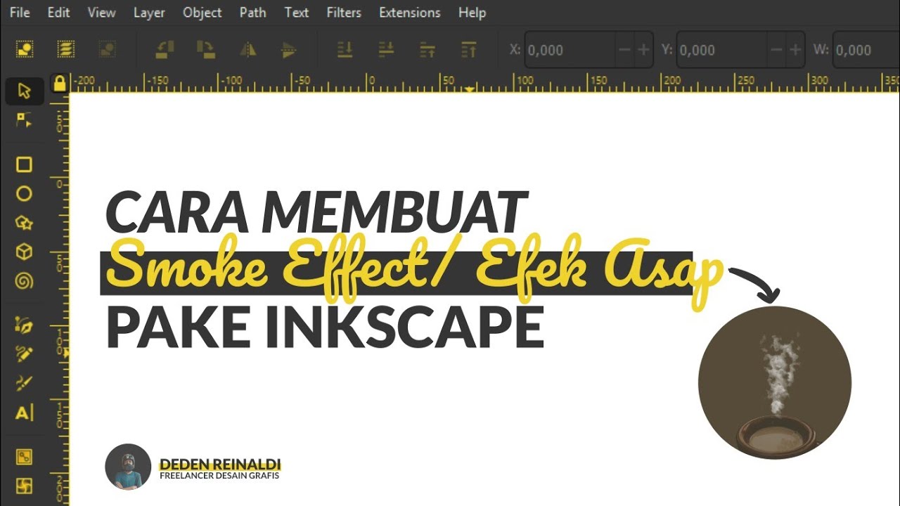 Create Smoke Effect Inkscape, Bikin Efek Asap Lumayan Mirip Pake ...