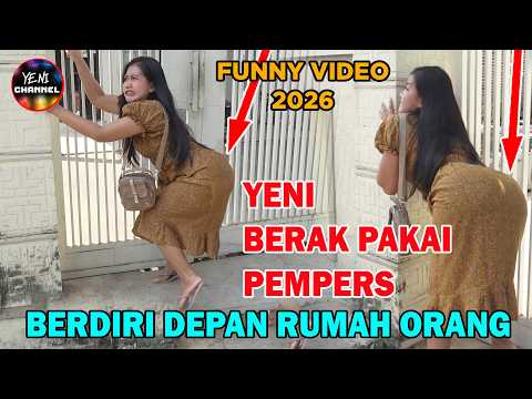BERAK BERDIRI DI DEPAN RUMAH ORANG UNTUNG YENI SUDAH MEMAKAI PEMPERS