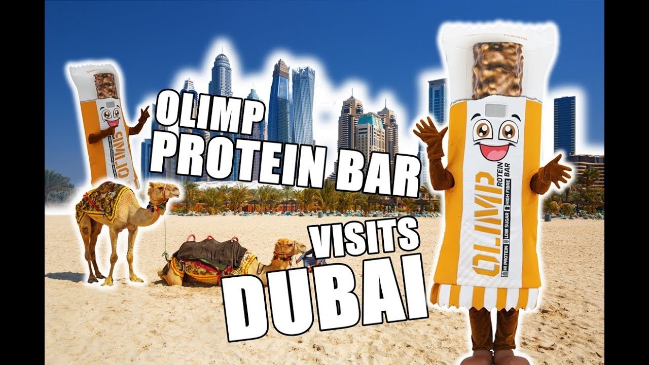 Olimp Protein Bar visits Dubai - Olimp Sport Nutrition - YouTube