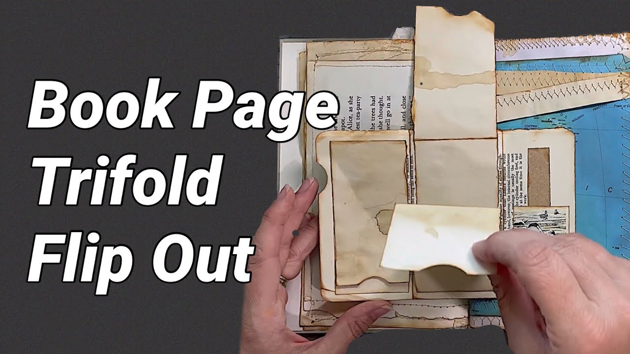 Book Page Flip Out - Trifold Journaling Spot - YouTube