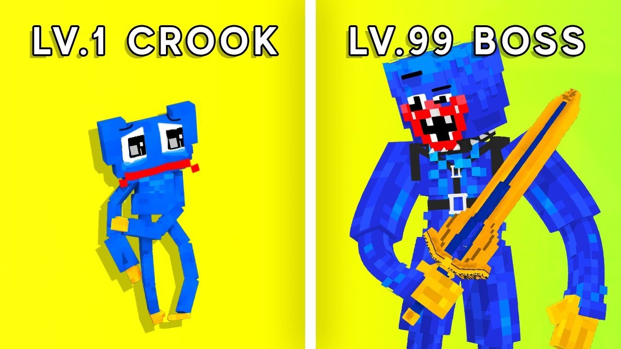 Crook VS Boss - Huggy Wuggy - Monster School Minecraft Animation - YouTube