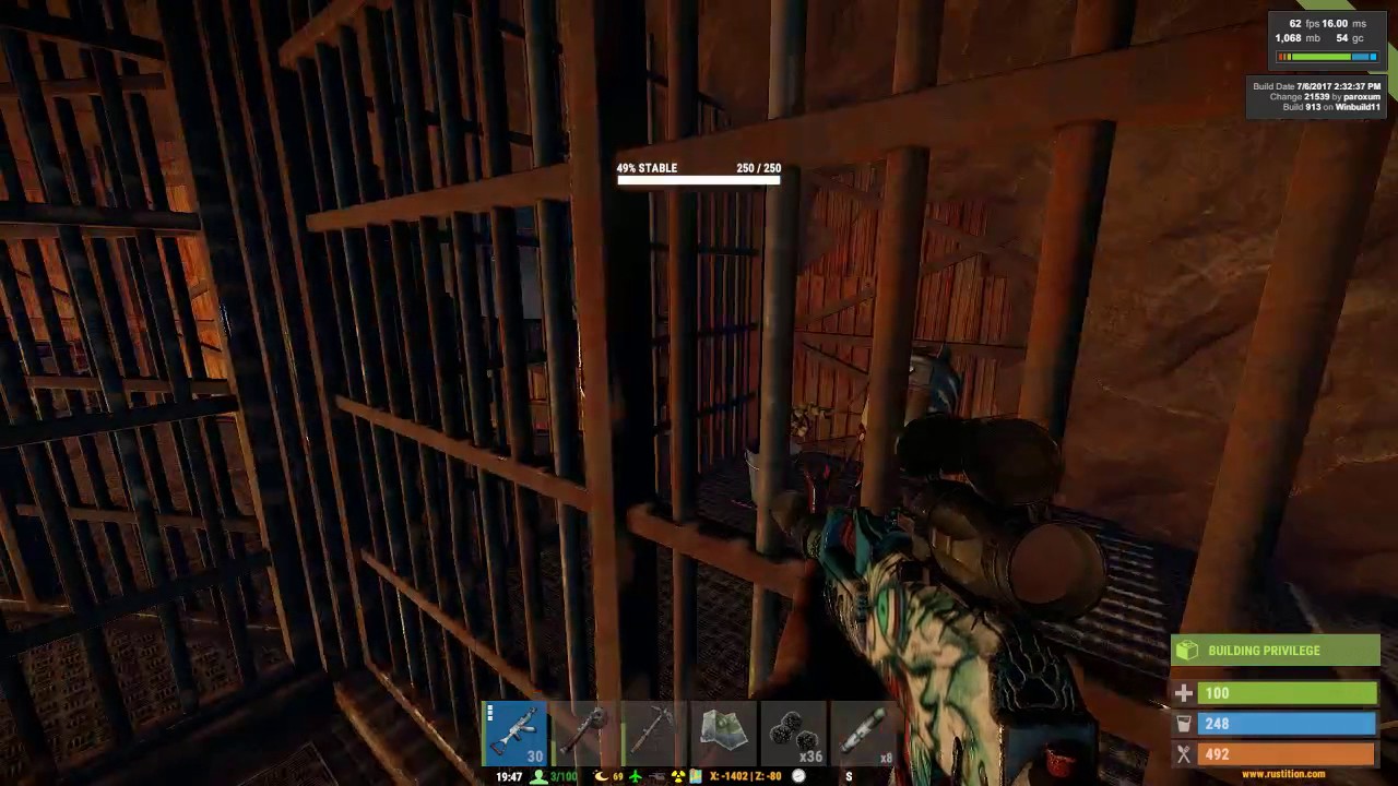 Rust Cave Base 7 10 17 - YouTube