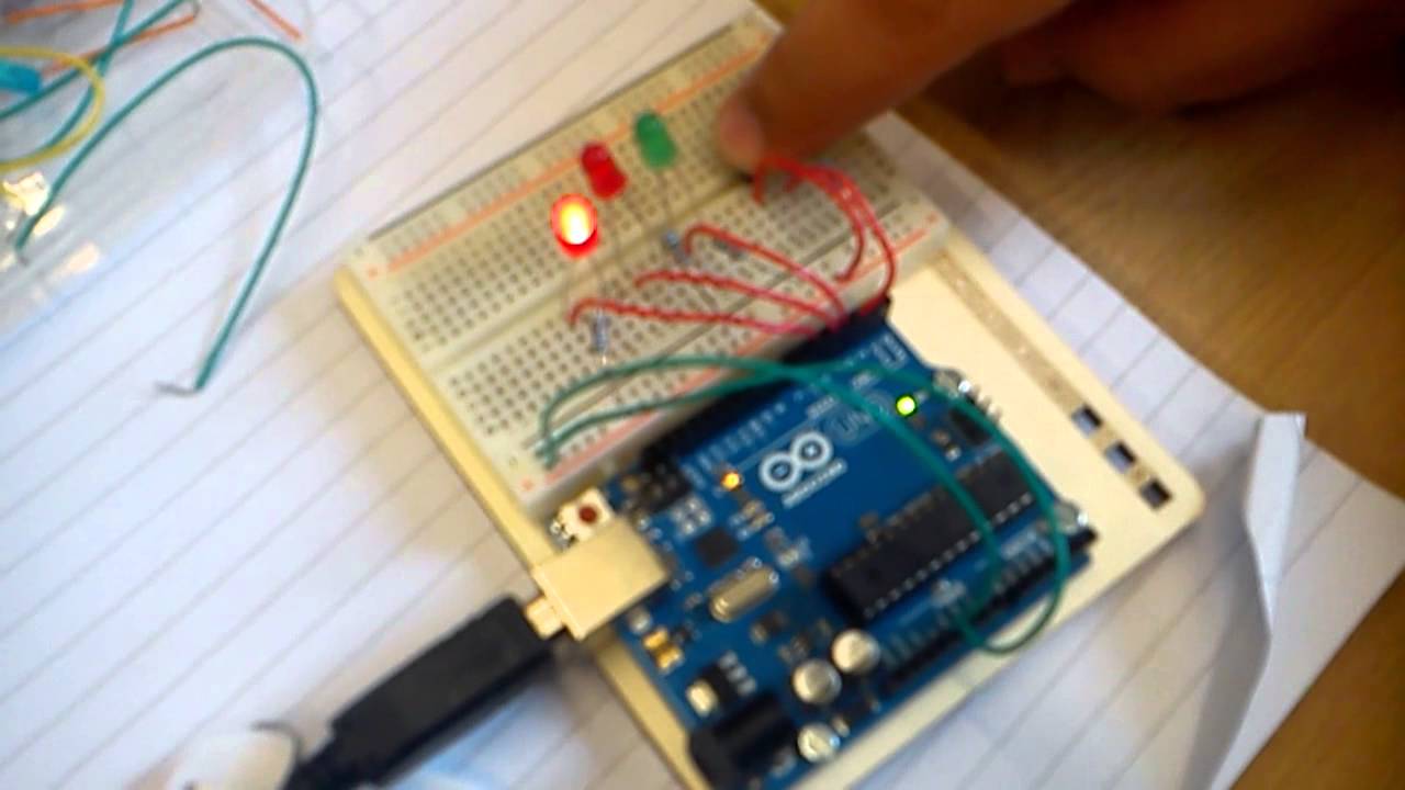 Nathan Does Arduino || Buttons and LEDs - YouTube