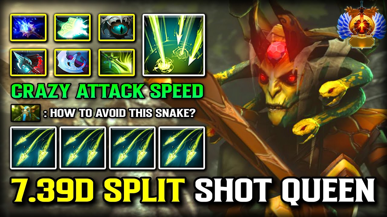 7.39D SPLIT SHOT QUEEN CARRY Medusa | Crazy Attack Speed Build Vs. Rat ...