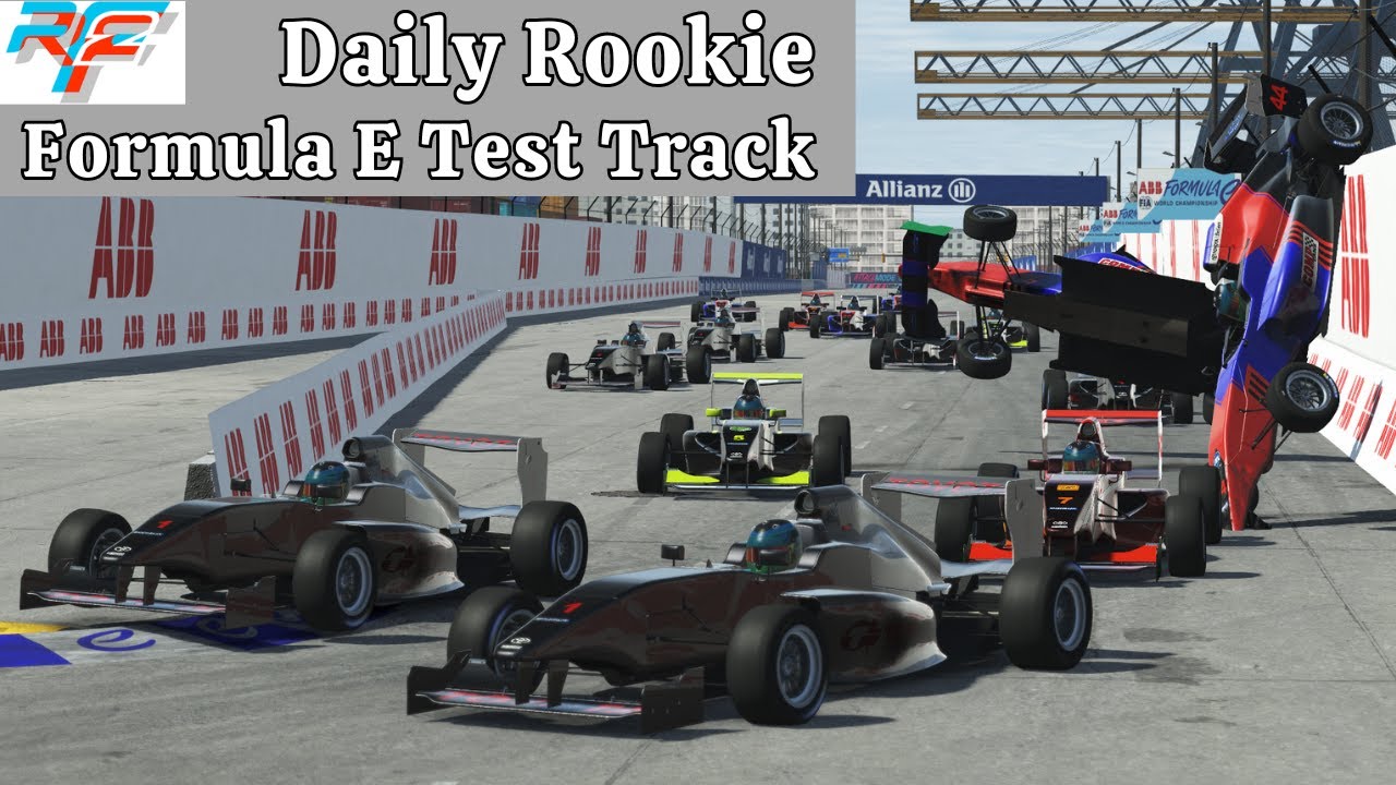 rF2 Daily Rookie Tatuus Formula E Test Track Electric Docks - This race ...