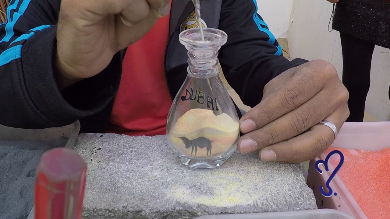 Sand Art Dubai | desert safari - YouTube