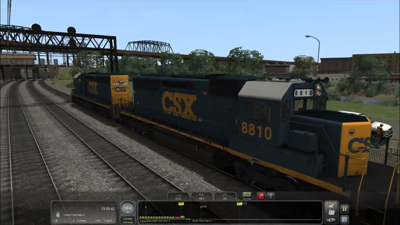Train Simulator Classic - [Jointed Rail EMD SD40-2] - Yard Work (CSX 8810) Part 3 - 4K UHD - YouTube