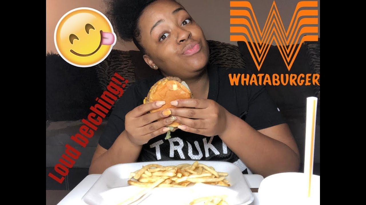 ASMR Whataburger Mukbang Loud Belching Noises - YouTube