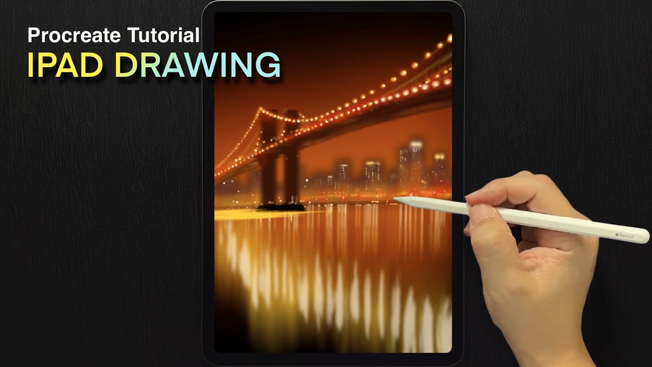 IPAD Drawing TUTORIAL / Night Cityscape - YouTube