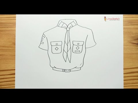 HOW TO DRAWING SCOUT UNIFORM
