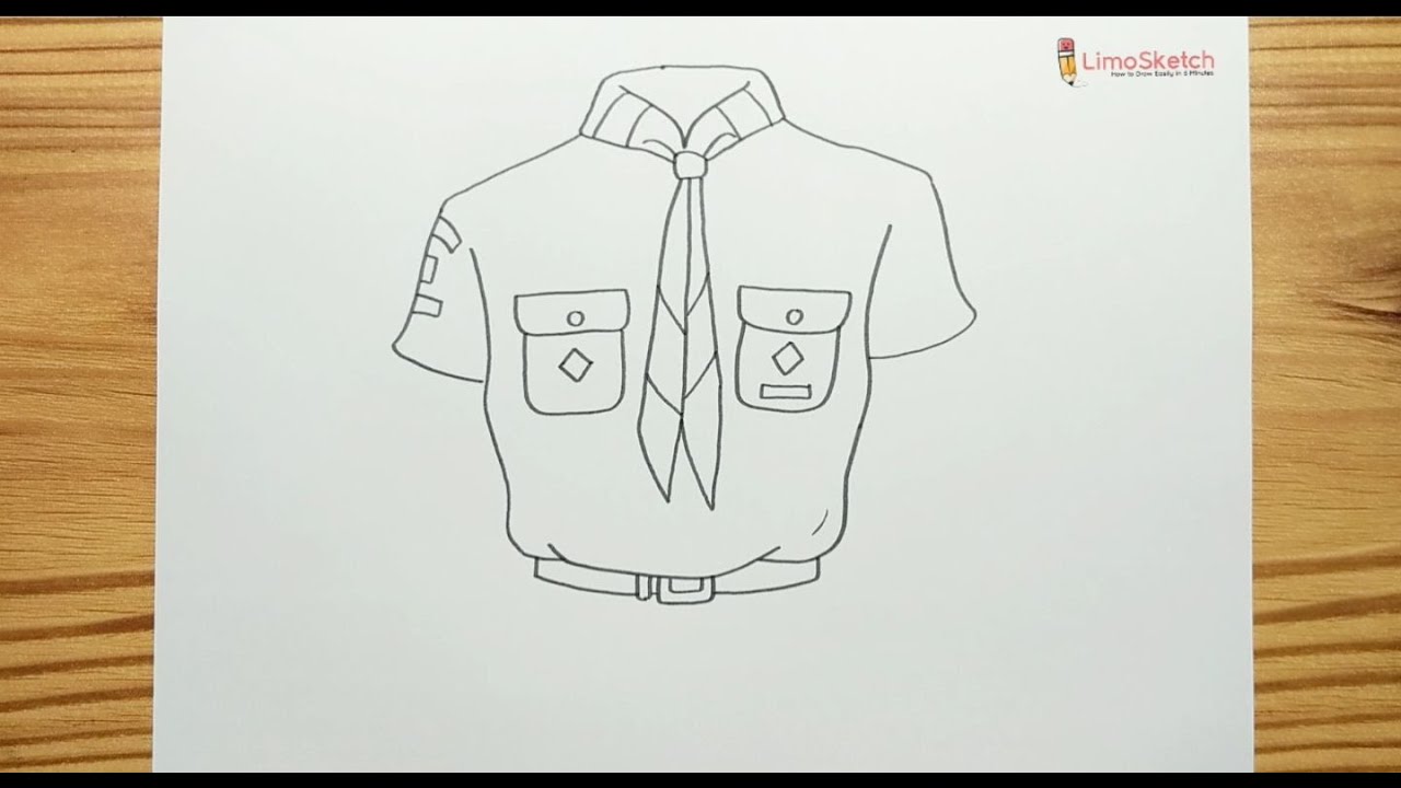 HOW TO DRAWING SCOUT UNIFORM - YouTube