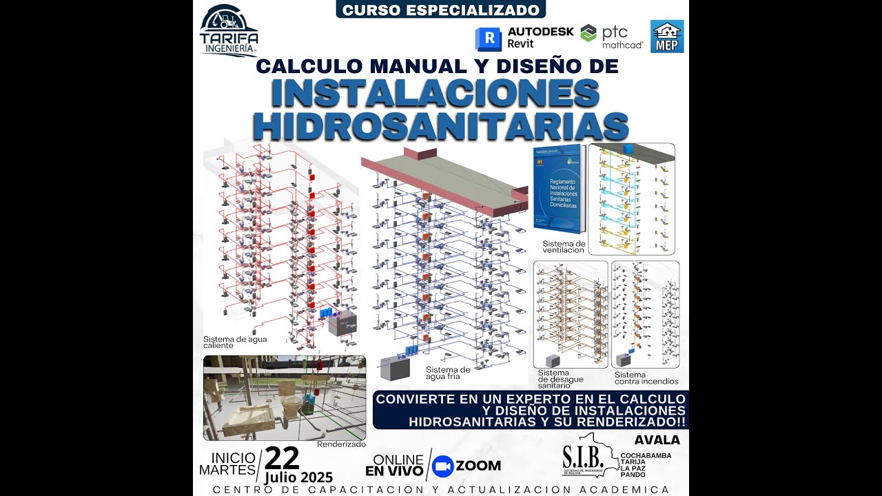 MODELADO HIDROSANITARIA CON TANQUE ELEVADO, DISEÑO DE BOMBAS Y CALCULO ...