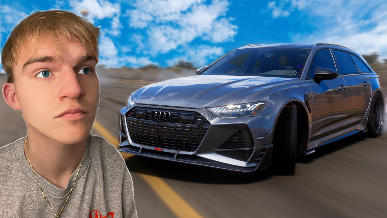 Racing the Audi RS6 on My Sim Wheel for the FIRST TIME! (Forza) - YouTube