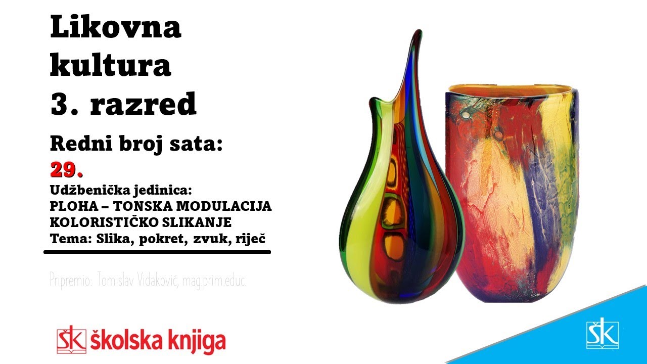 29. sat 3.r. - Likovna kultura - Ploha - Tonska modulacija ...