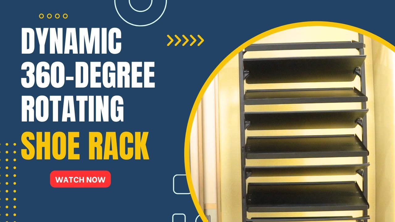 Dynamic 360-Degree Rotating Shoe Rack | Saysha Interiors - YouTube