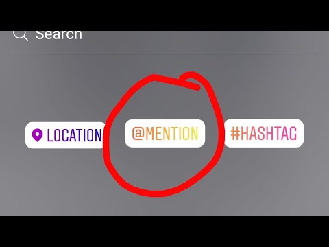 How to mention someone in instagram story - YouTube