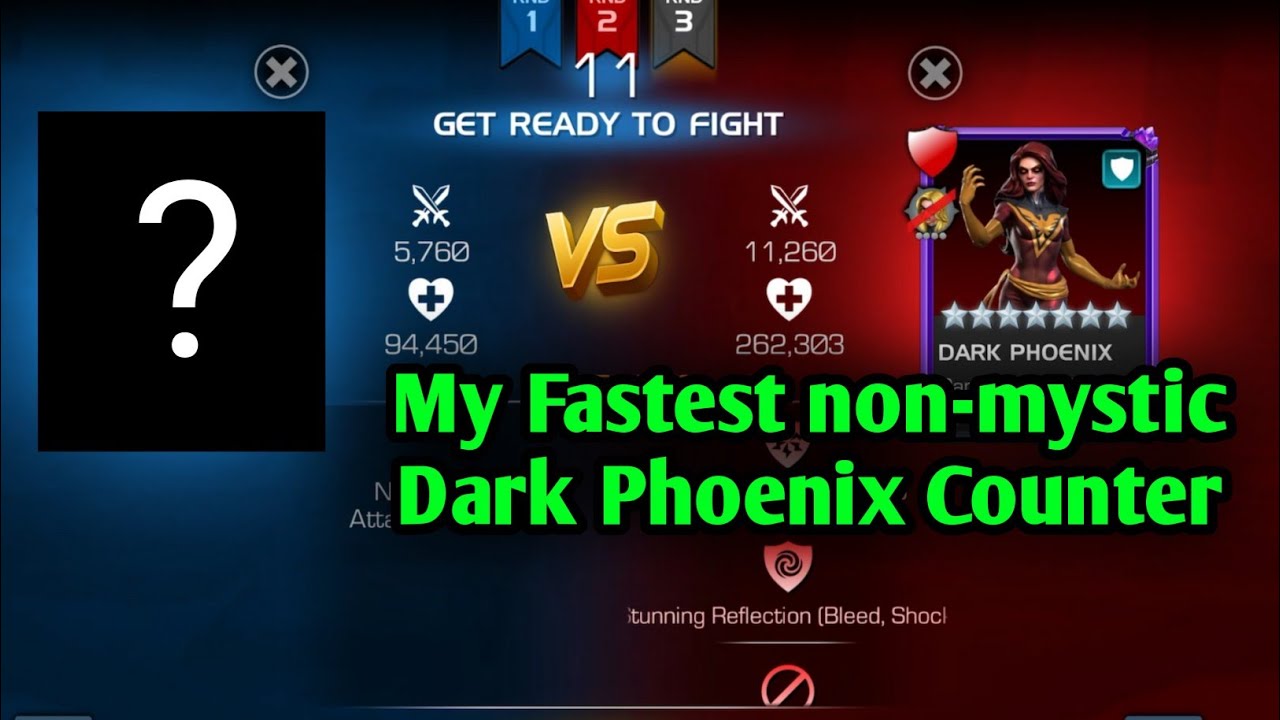 My Best non mystic Dark Phoenix Counter | Battle Grounds MCOC - YouTube
