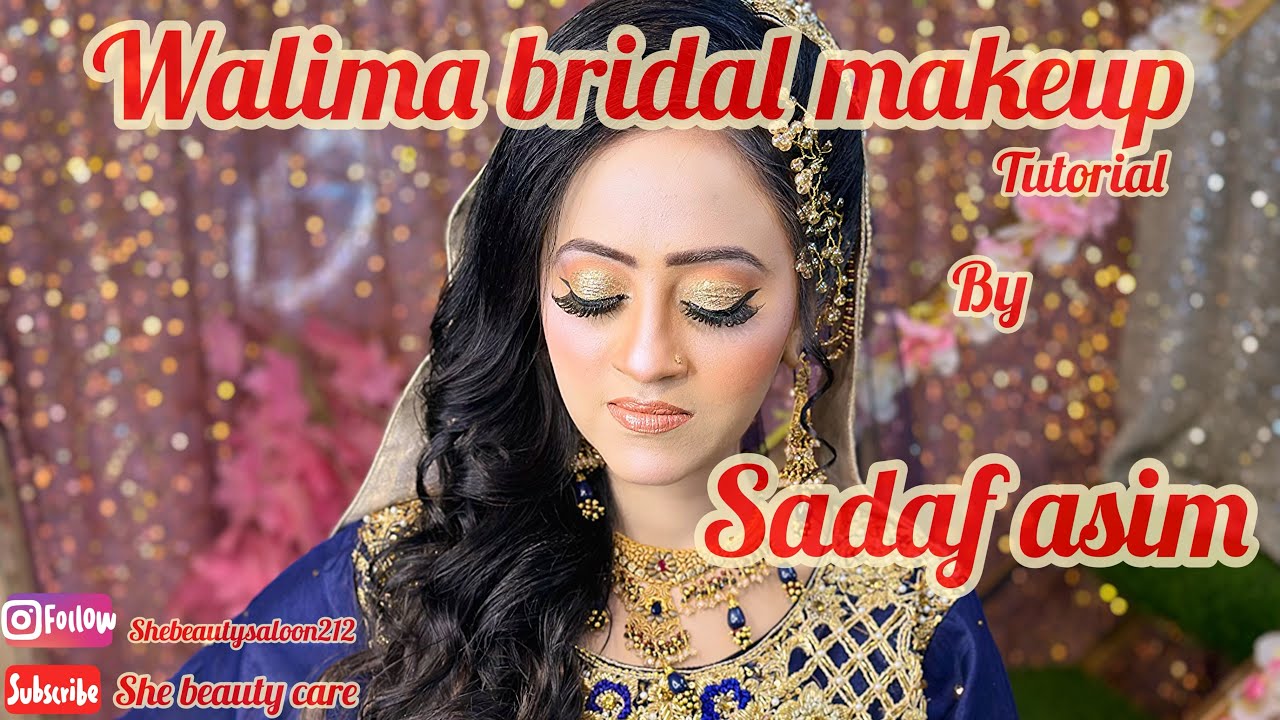 walima bridal makeup tutorial || she beauty care || Asian Walima bridal ...