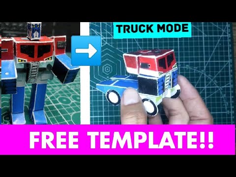 DIY Optimus Prime Papercraft - YouTube