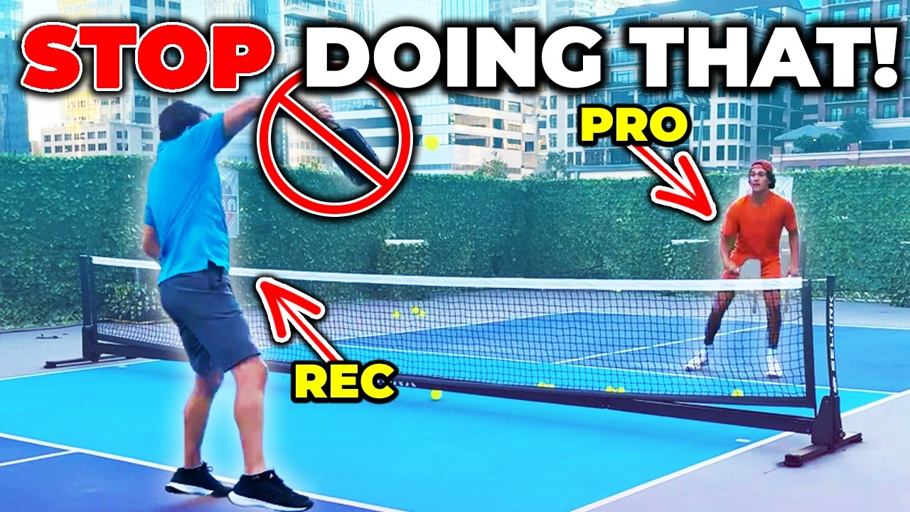 Pickleball Pro BREAKS Rec Player's Habits - YouTube