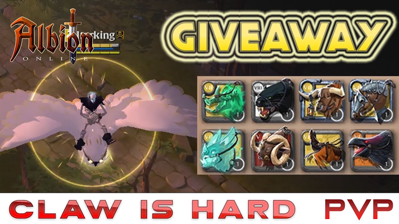 Albion Online - CLAWS SOLO PVP IT IS HARD NOW - MOUNT GIVEAWAY - EASY ...