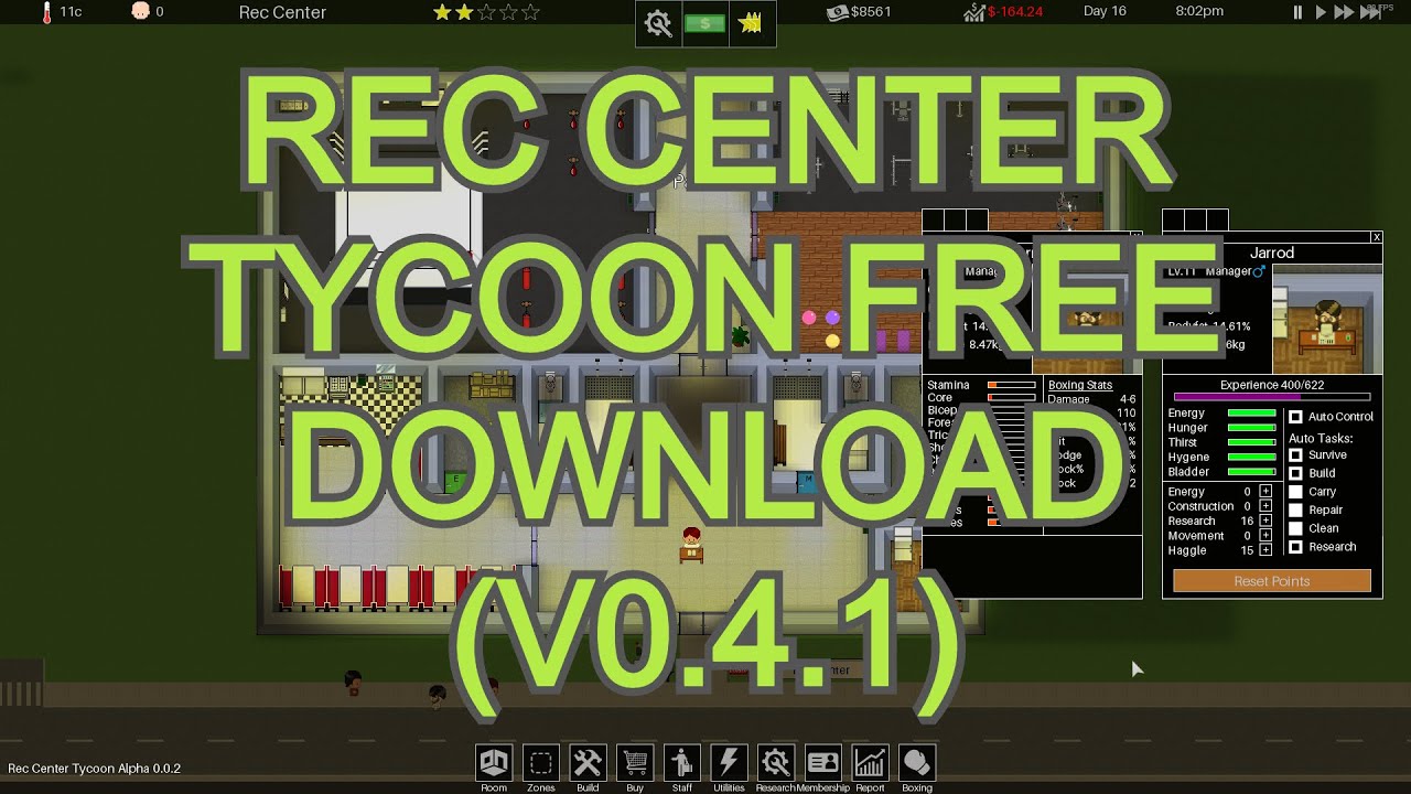 Rec Center Tycoon Free Download (v0.4.1) - YouTube
