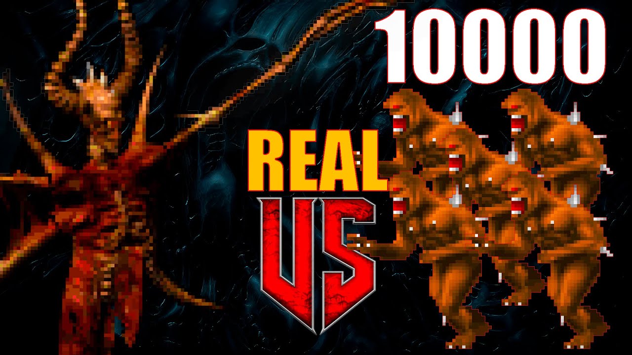 REAL FIGHT Mephisto vs 10000 imps - DOOM vs DIABLO : Monster Infighting ...