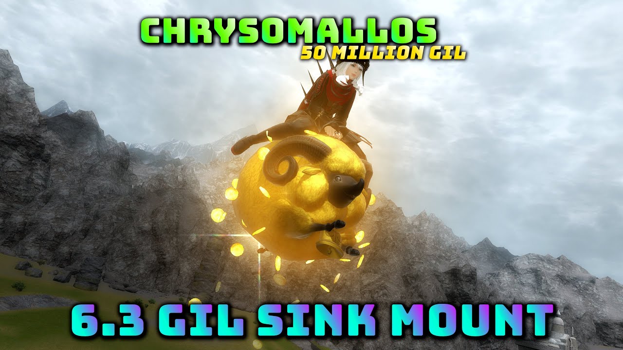 FFXIV: Chrysomallos Sheep Mount - 50 MILLION GIL - 6.3 - YouTube