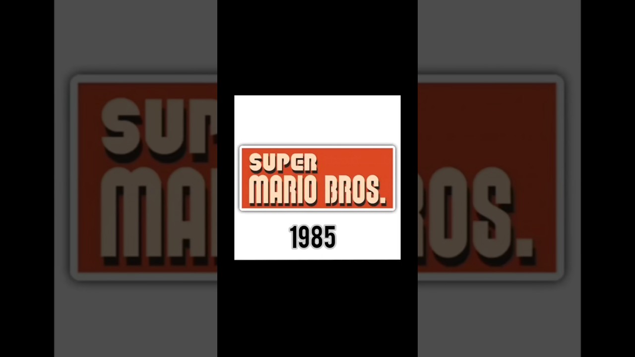 mario logo evolution 1985-2024 - YouTube