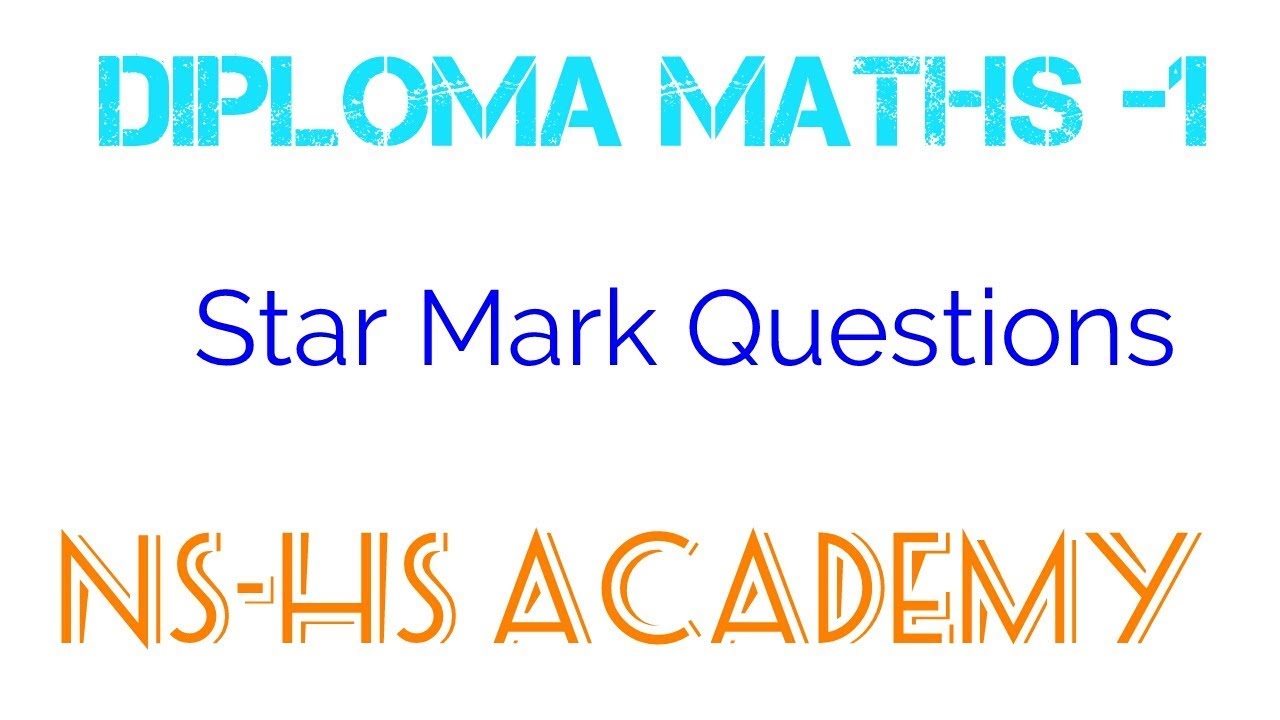 AP&TS diploma mathematics-1; important questions-2 with answers - YouTube