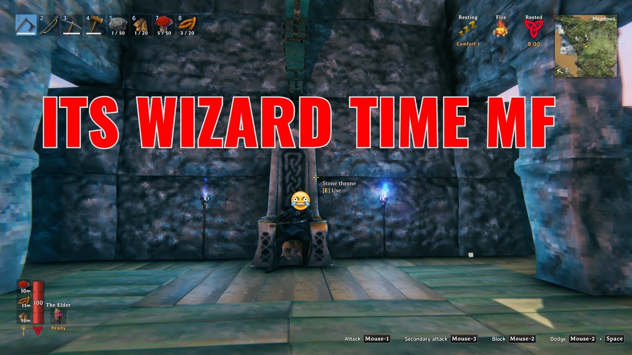 ITS WIZARD TIME *Valheim* pt2 - YouTube