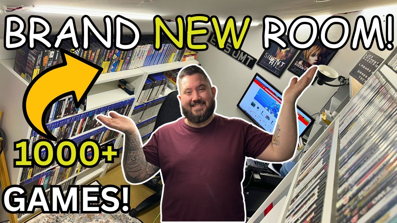 MY EPIC NEW Game Room! Full Tour! Over 1000 Games (2025) - YouTube