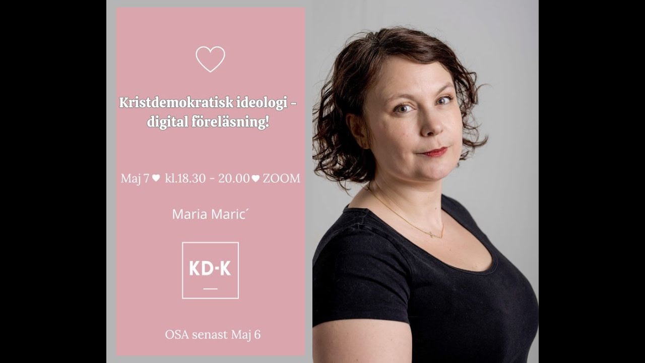 Kristdemokratisk ideologi 2024 Maria Maric - YouTube