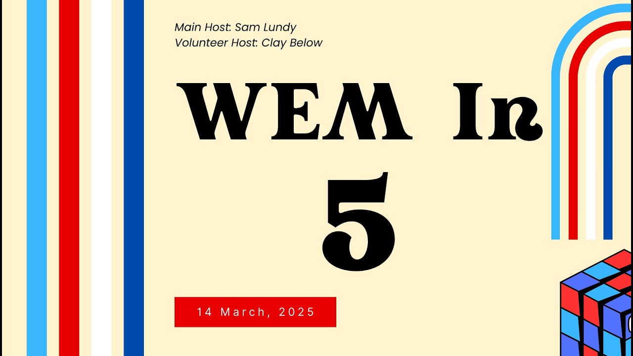WEM In 5 - Episode 16: Ensembles Results, Behind The Scenes, St ...
