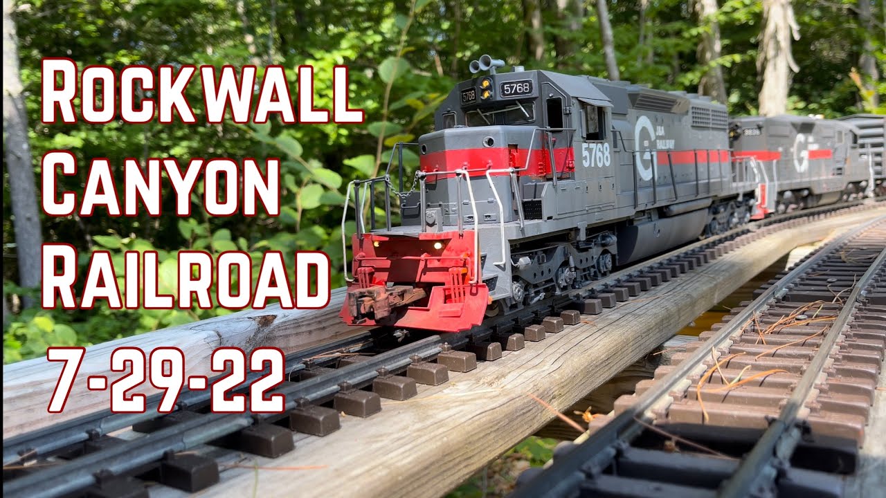 G Scale Trains! Visiting @RockwallCanyonRR 7-29-22 - YouTube