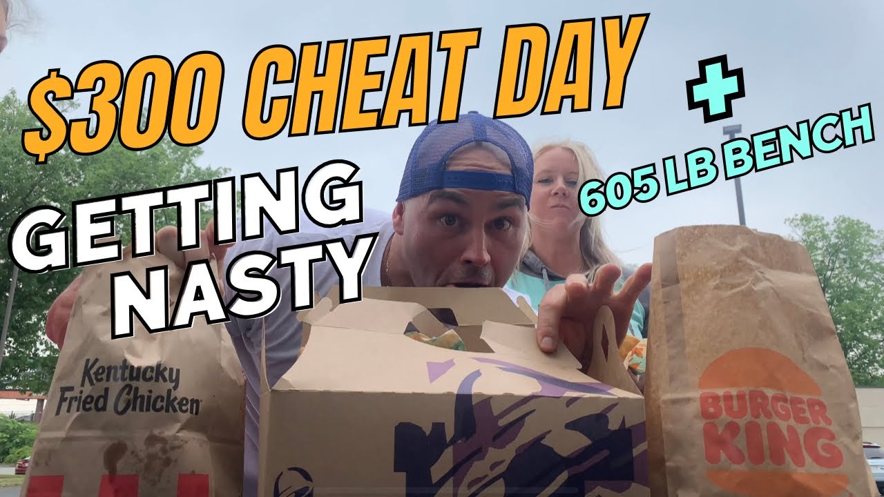 $300 CHEAT DAY & 605 LB BENCH PRESS🔥W/ DA CREW ️#food #family #fitness ...