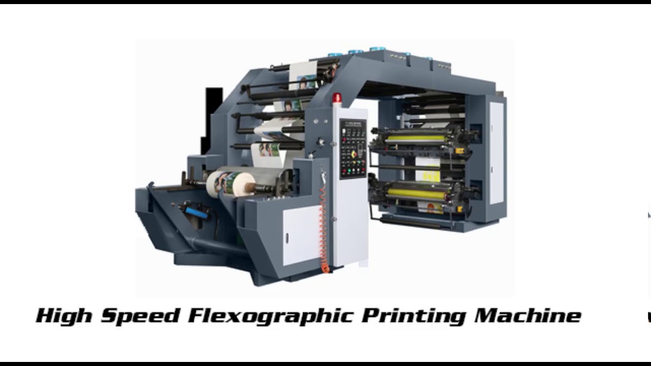 VFP High Speed Flexographic Printing Machine - YouTube