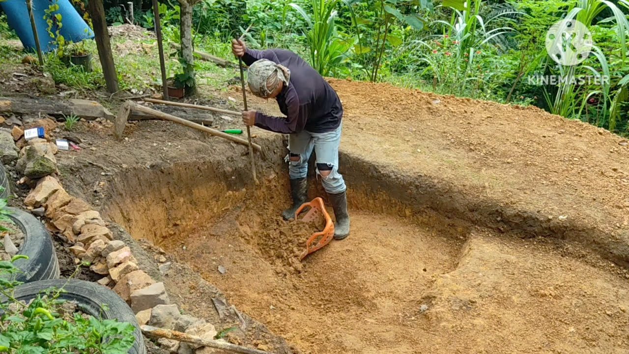 Build a new fish pond part 1 - YouTube