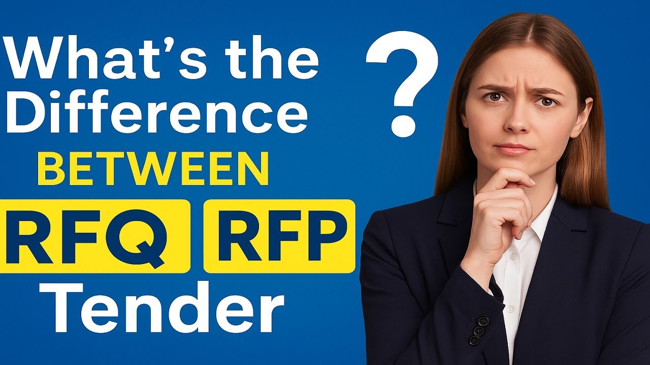 What's the Difference between RFQ vs RFP vs Tender? - YouTube
