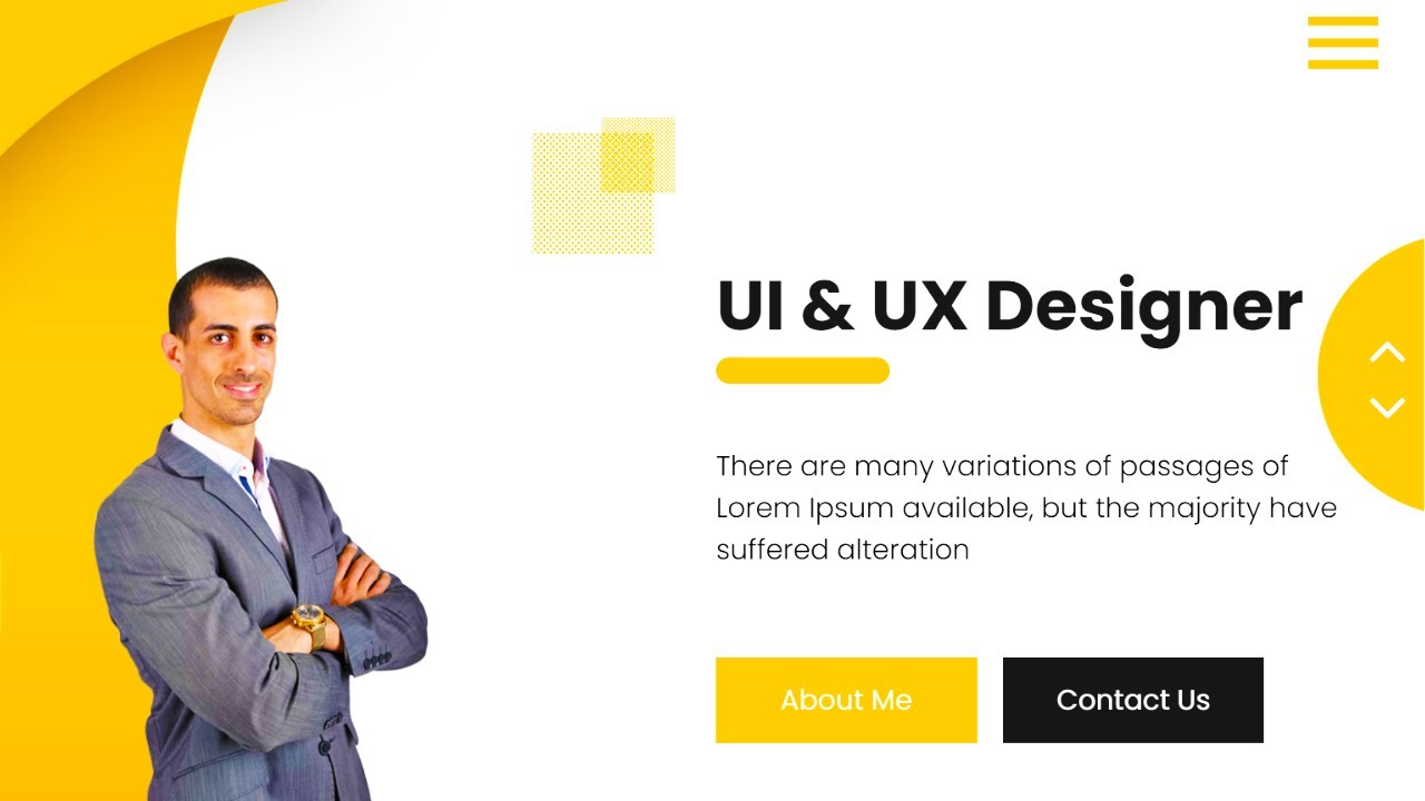 Portfolio for UI UX Designer |With Full Source Code| #uxdesign # ...