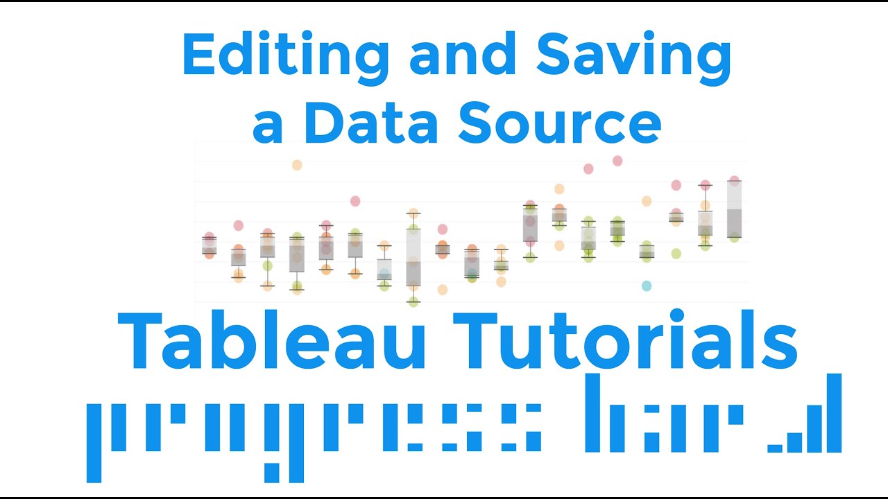 Tableau Tutorials - Change and Save a Data Source - YouTube